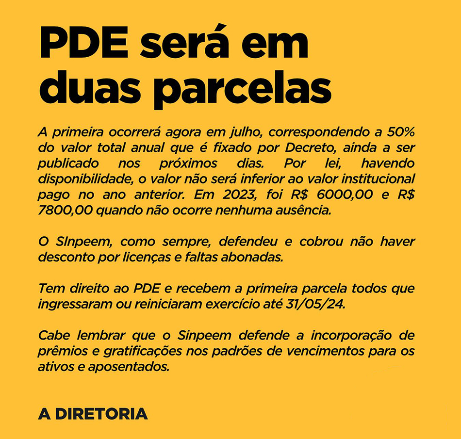 Sindicato dos Profissionais em Educação no Ensino Municipal de São ...